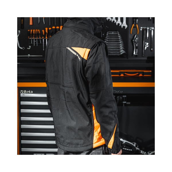 Giacca softshell con cappuccio e maniche staccabili 7659N – Beta Utensili