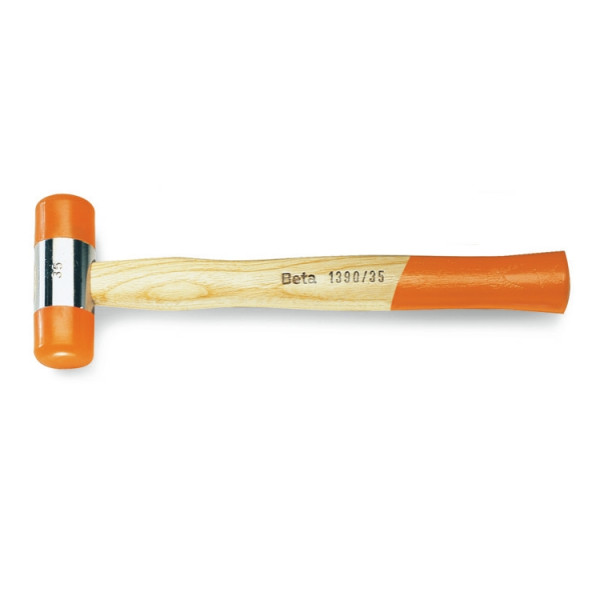 Martelo com batentes plásticos intermutáveis, cabo em madeira 1390 ...
