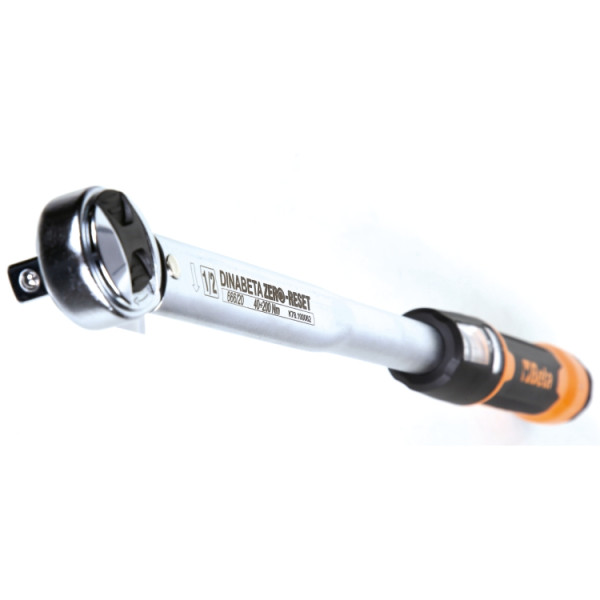 Zero-Reset click-type torque wrench, in case, with sockets and extension bars 666/C30 – Beta Tools