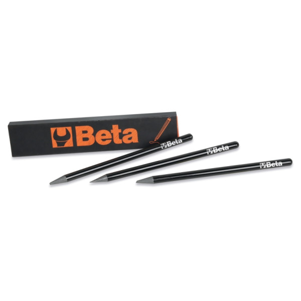 Case with three black full graphite pencils 9592MG/3 – Beta Tools