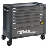 Mobile roller cab with 7 drawers, with anti-tilt system, long model RSC24AXL/7 – Beta Tools