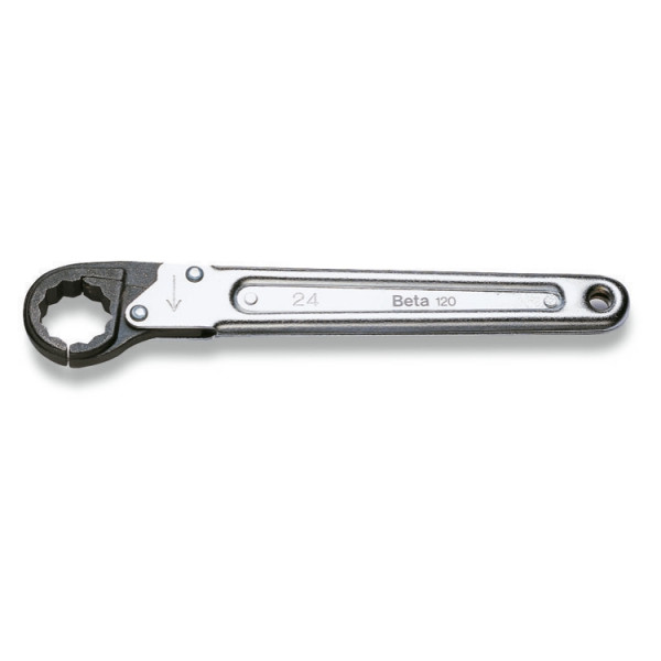 Ratchet opening single ended bi-hex wrenches 120 – Beta Tools