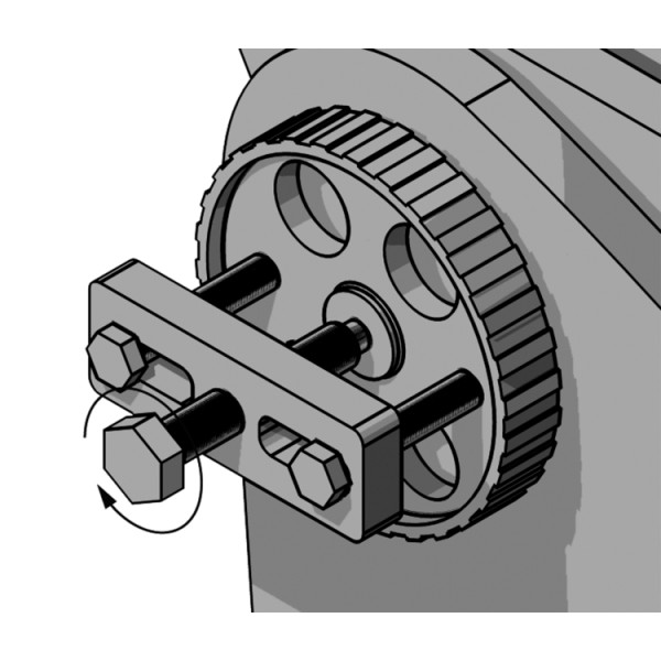 Universal injection pump pulley puller 1529PI – Beta Tools