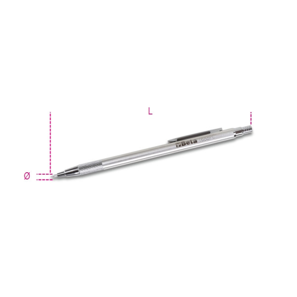 Engineer's scriber made of chrome-plated, hardened steel 1688PC – Beta ...