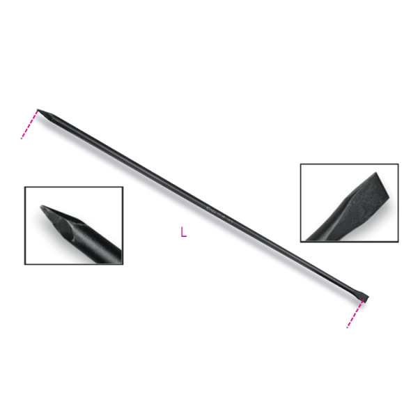 Crow bars with open and pointed edges 1704A – Beta Tools