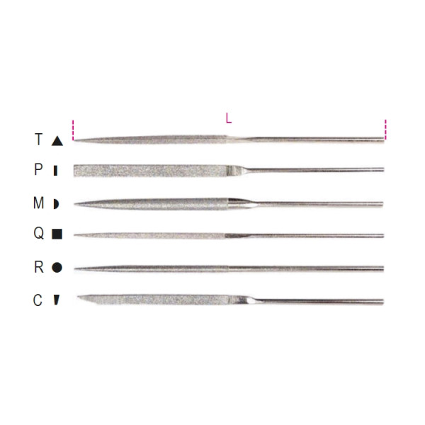 Diamond needle files grit D126 1720D/... – Beta Tools