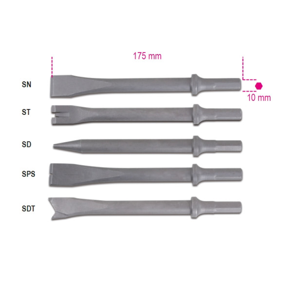 Chisels for air hammers 1940E10 Flat chisel Sheet cutting and releasing ...