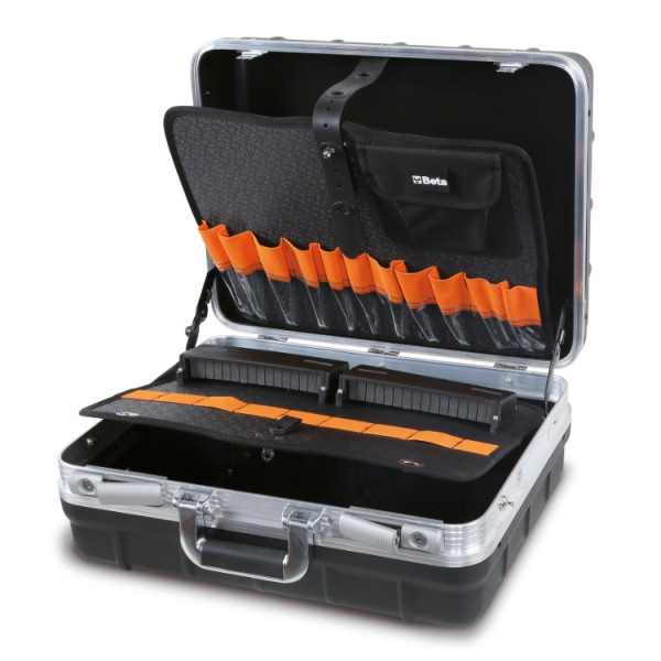 Tool case, made of thick polypropylene, aluminium edged, empty 2029/VV ...