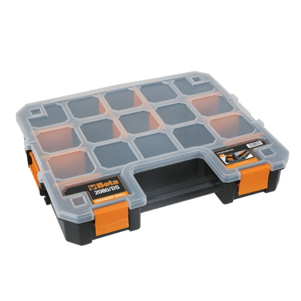 SMALL organizer tool case, with 15 compartments and 10 removable ...