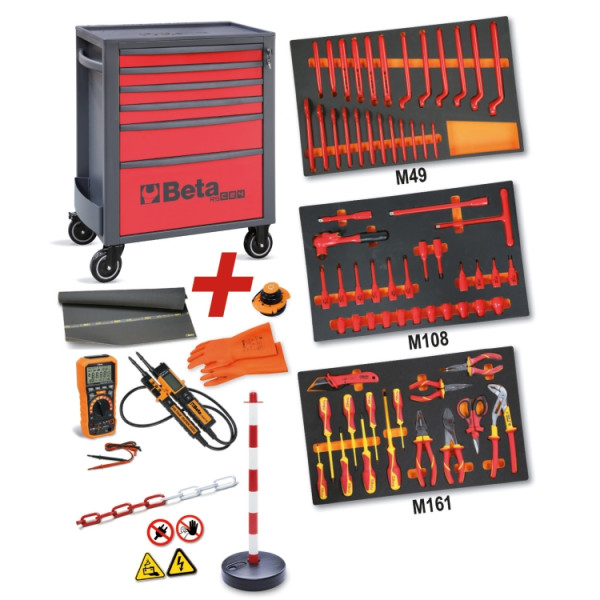 Mobile roller cab with 6 drawers and assortment of 85 repair and ...