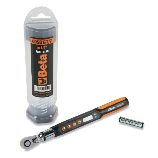 Electronic torque wrench for torque up to 20 Nm 605DGT/2 – Beta Tools