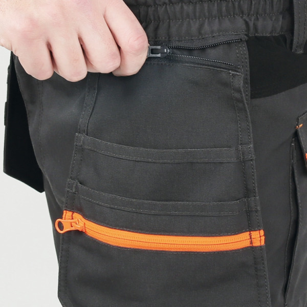 Hard-wearing, comfortable, practical work trousers, multipocket style ...