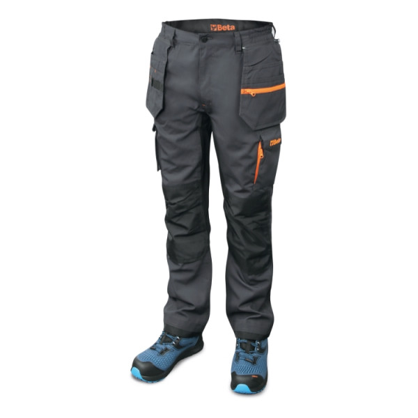 Hard-wearing, comfortable, practical work trousers, multipocket style ...