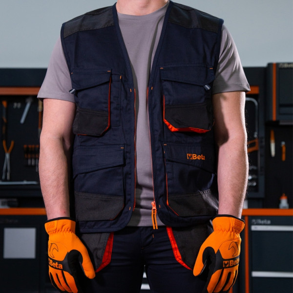 Sleeveless work jacket, lightweight 7867B – Beta Tools