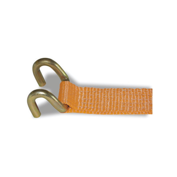 Ratchet tie down with single hook, LC 1500kg, high-tenacity polyester ...