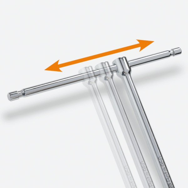 Set of 6 T-handle hexagon socket wrenches 950/D6 – Beta Tools