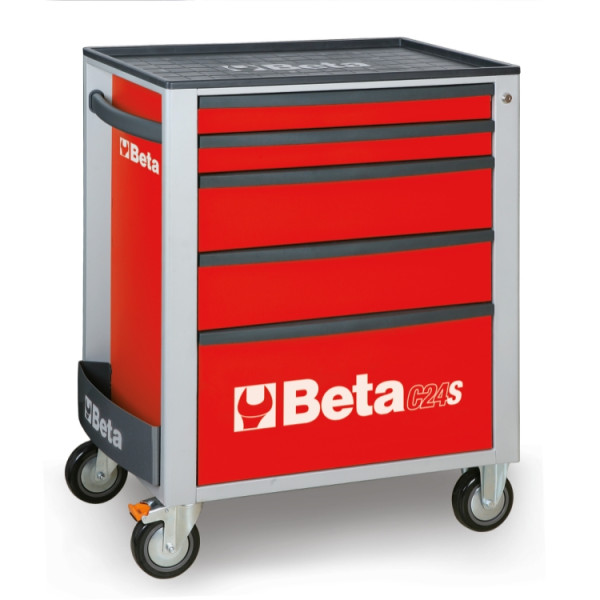 Mobile roller cab with five drawers C24S/5 – Beta Tools