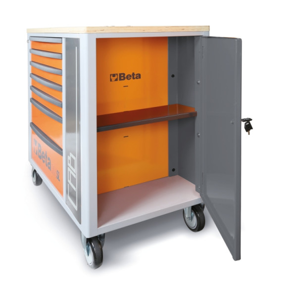 Mobile roller cab with seven drawers and tool cabinet C24SL-CAB – Beta Tools