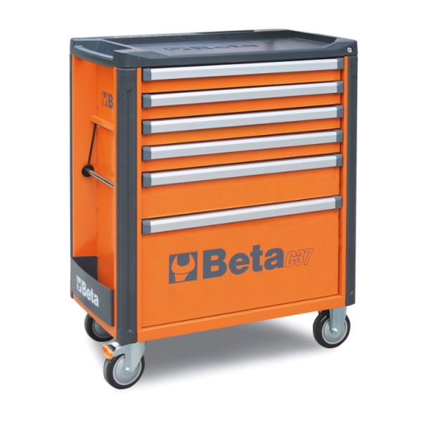 Mobile roller cab with 6 drawers C37/6 – Beta Tools