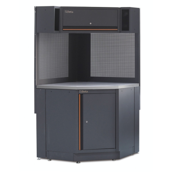 Self-supporting complete corner, for workshop equipment combination ...