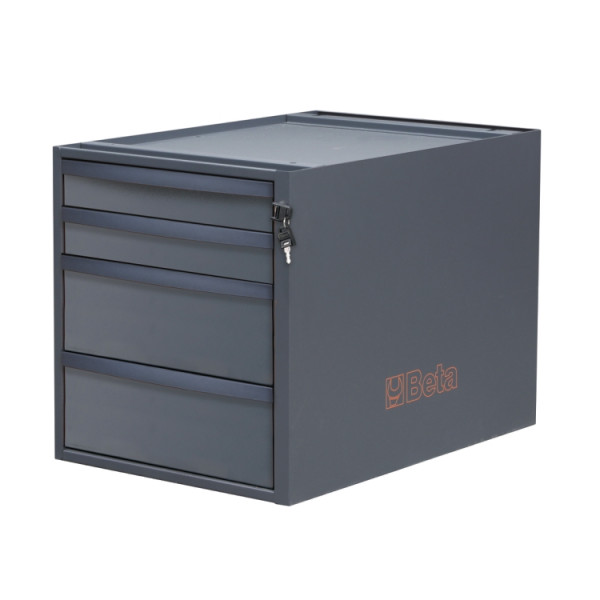Tool chest, 479 mm high, with 4 drawers, for modular workbenches C58BC ...