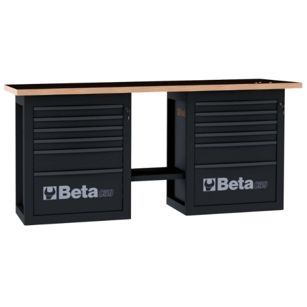 "Endurance" workbench with 2 cabs with six drawers C59B – Beta Tools
