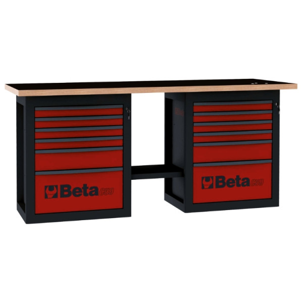 "Endurance" workbench with 2 cabs with six drawers C59B – Beta Tools