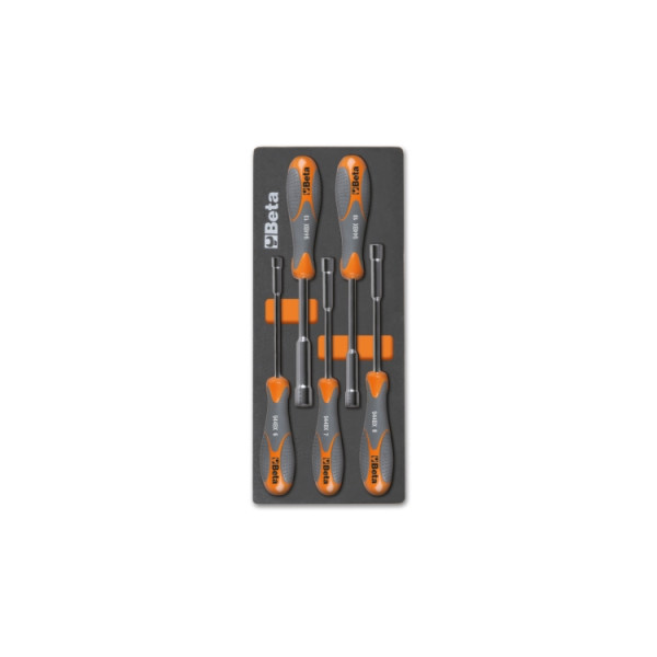 Soft thermoformed tray with tool assortment M227 – Beta Tools