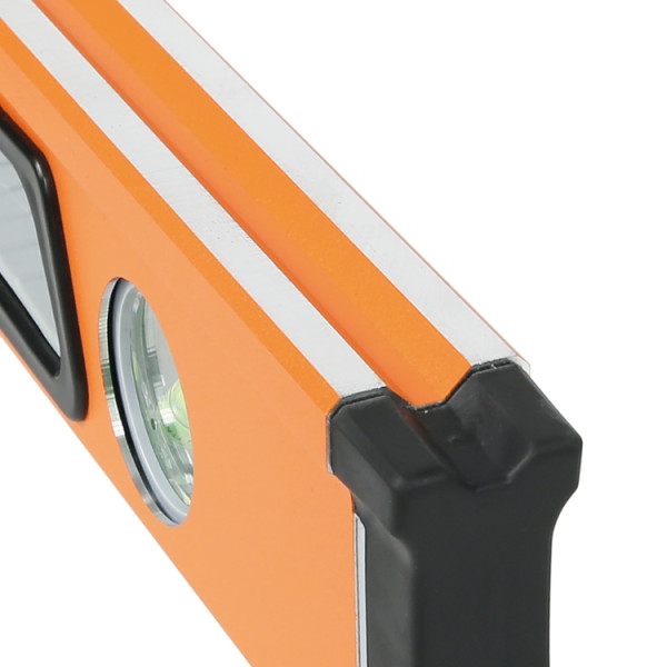 Nivel de burbuja con base magnética, de aluminio perfilado, con 3 burbujas irrompibles 1696T ...