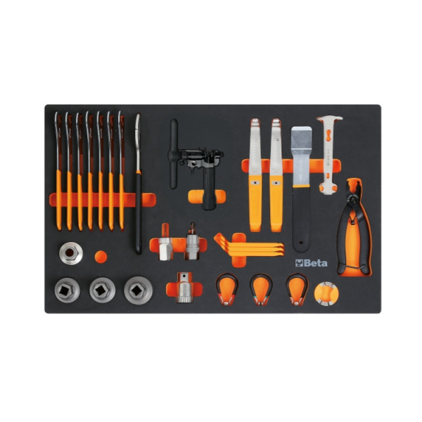 Foam inlay met fietsreparatietools M400 – Beta Tools