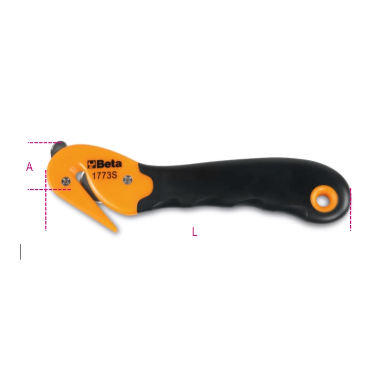Safety utility knife with round blade 1773S – Beta Tools