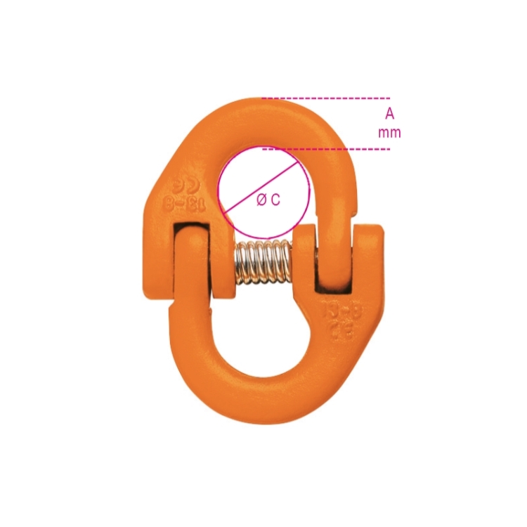 Lifting connecting links alloy steel, painted 8090R - 8090 – Beta Tools